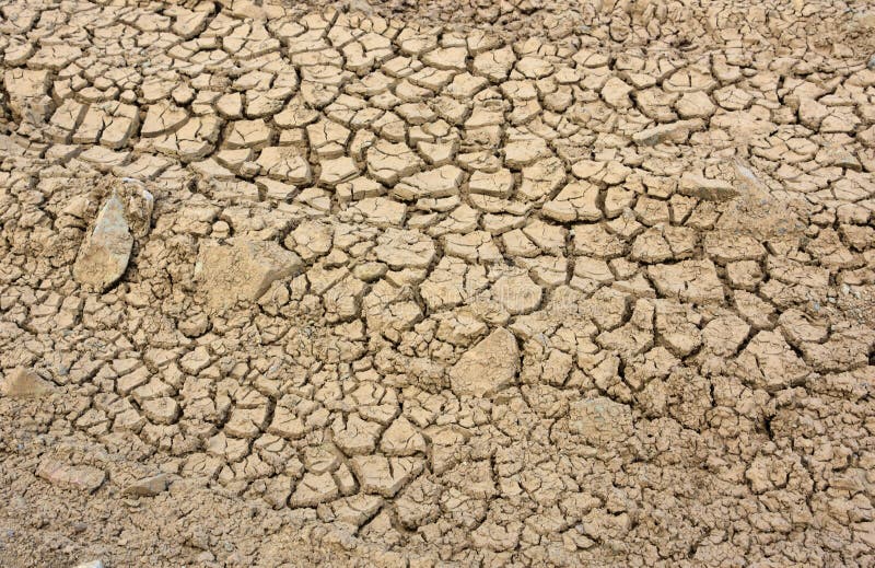 Drought with Cracking and Dried Mud Flats Stock Photo - Image of ground ...