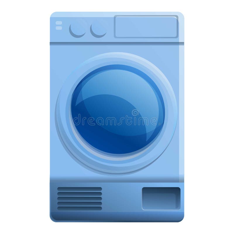 Dry Clothes Machine Icon, Cartoon Style Stock Vector - Illustration of ...