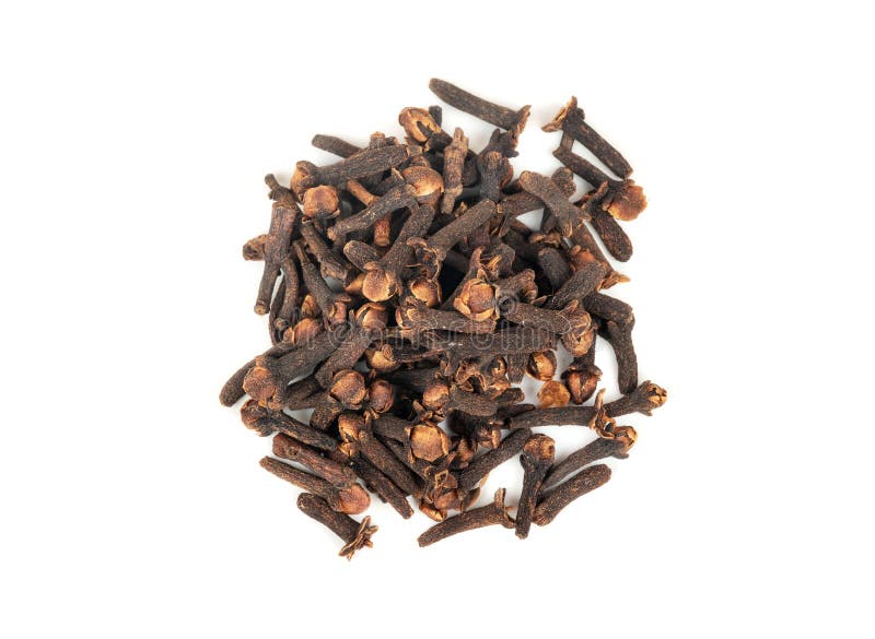 Dry cloves isolated stock photo. Image of color, condiment - 149547486