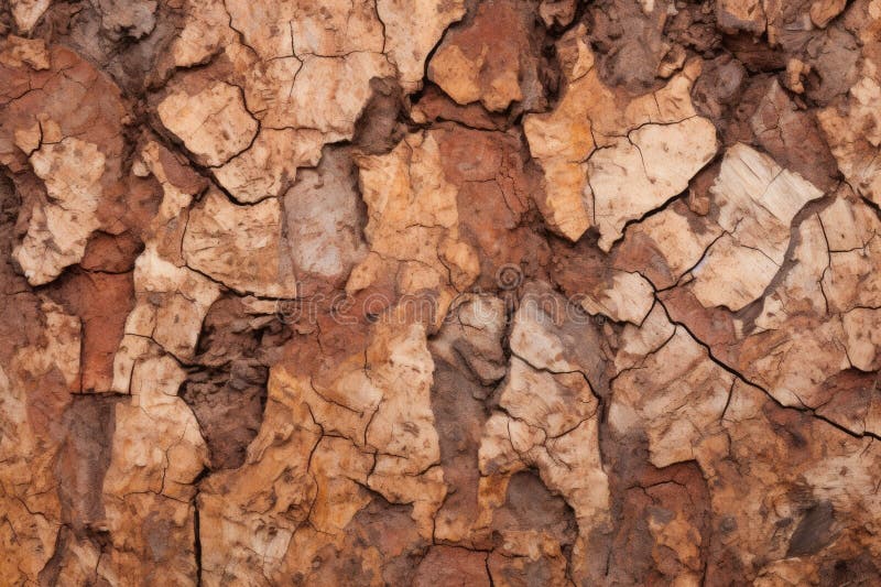 Dry, Coarse Cork Bark Texture Stock Photo - Image of rough, natural ...