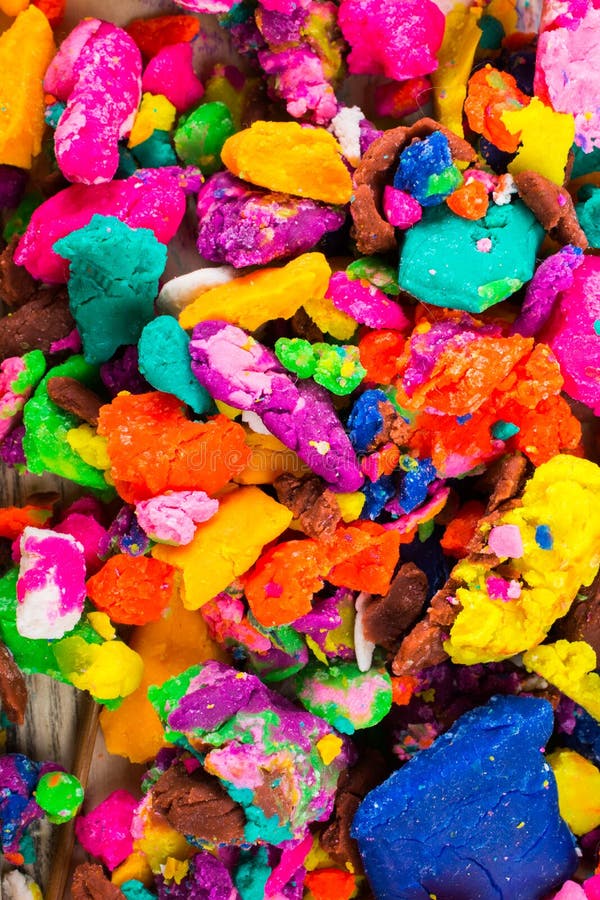 Dry Colorful Play Dough in Pieces Stock Image - Image of soft, object ...
