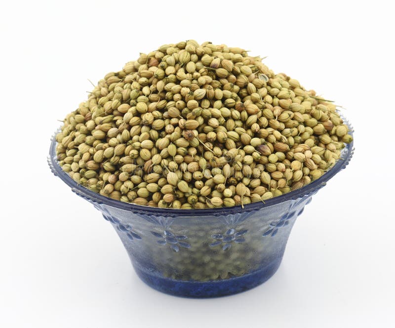 Dry coriander seeds stock image. Image of bowl, food - 91007077