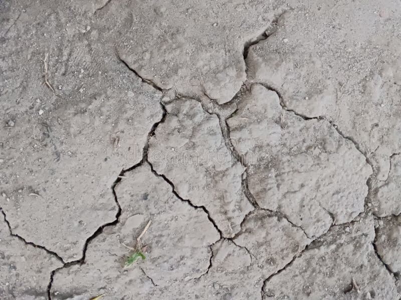 The Dry and Cracked Dusty Soil Taken from Above Stock Photo - Image of ...
