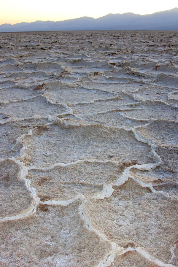 Dry Cracked Earth in Salt Flats, Death Valley Stock Image - Image of ...