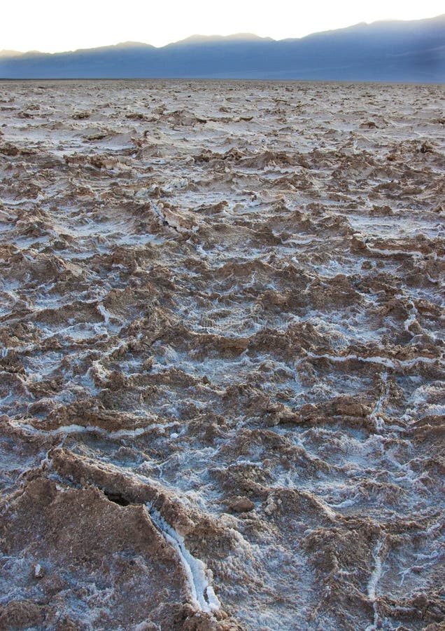 Dry Cracked Earth in Salt Flats, Death Valley, NP, CA Stock Photo ...