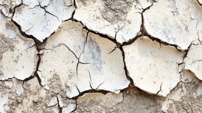 Dry Cracked Earth Surface Showing Drought Texture Stock Illustration ...