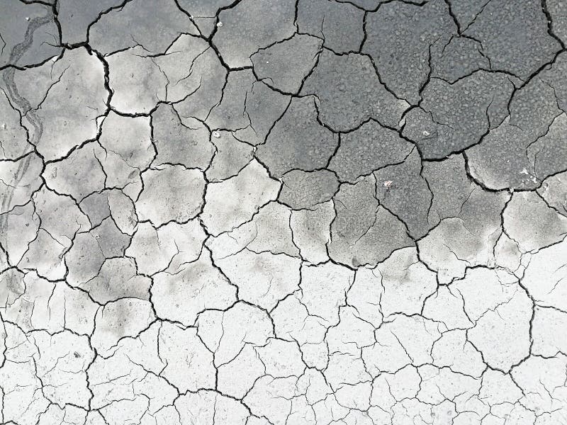 Dry Cracked Earth Surface Showing Effects of Drought and Climate Change ...