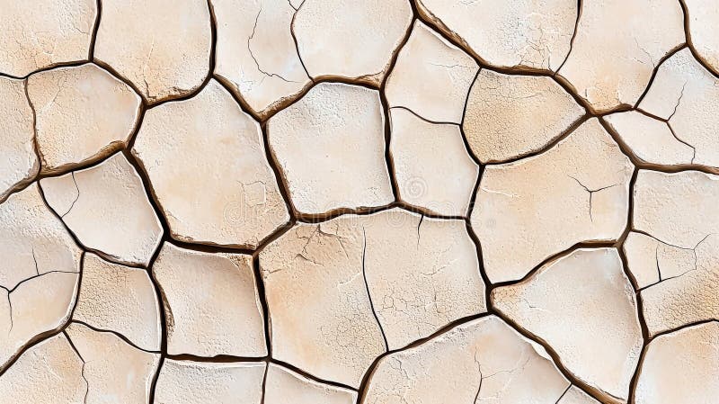Dry Cracked Earth Surface Texture Showing Natural Patterns and Shapes ...