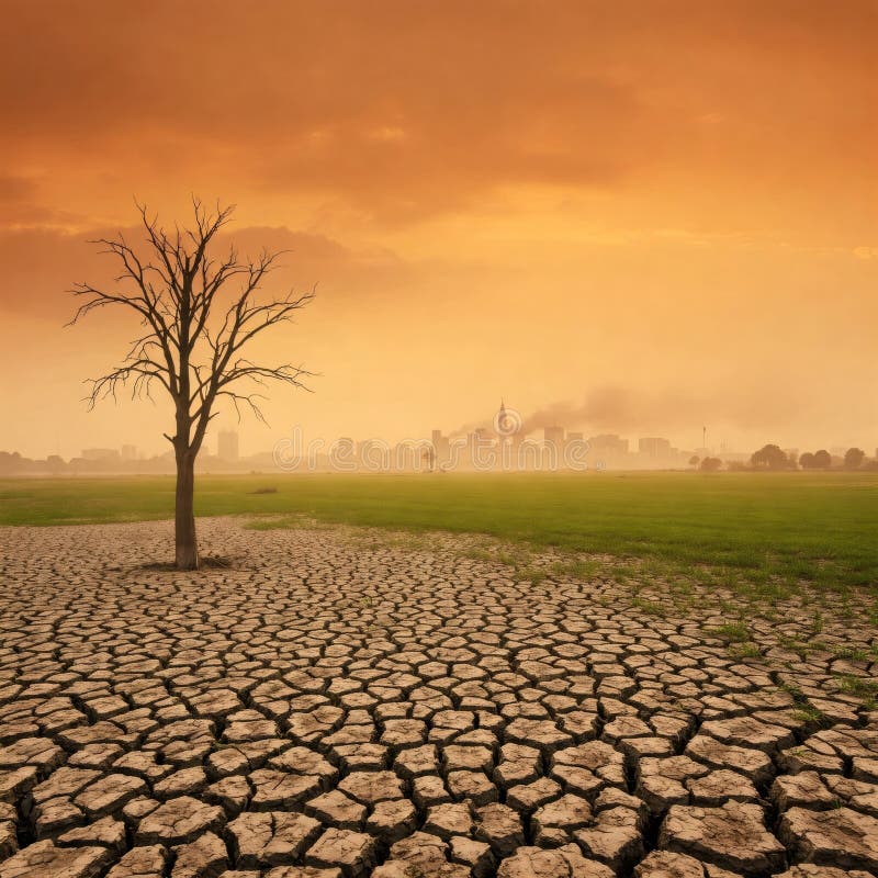 Industrial Pollution is Causing Drought and Desertification Stock ...