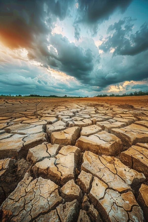 Dry and cracked land stock photo. Image of brown, environmental - 367155790
