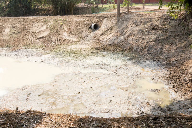 Dry Cracked Land Small Water Spot Dam Stock Photos - Free & Royalty ...