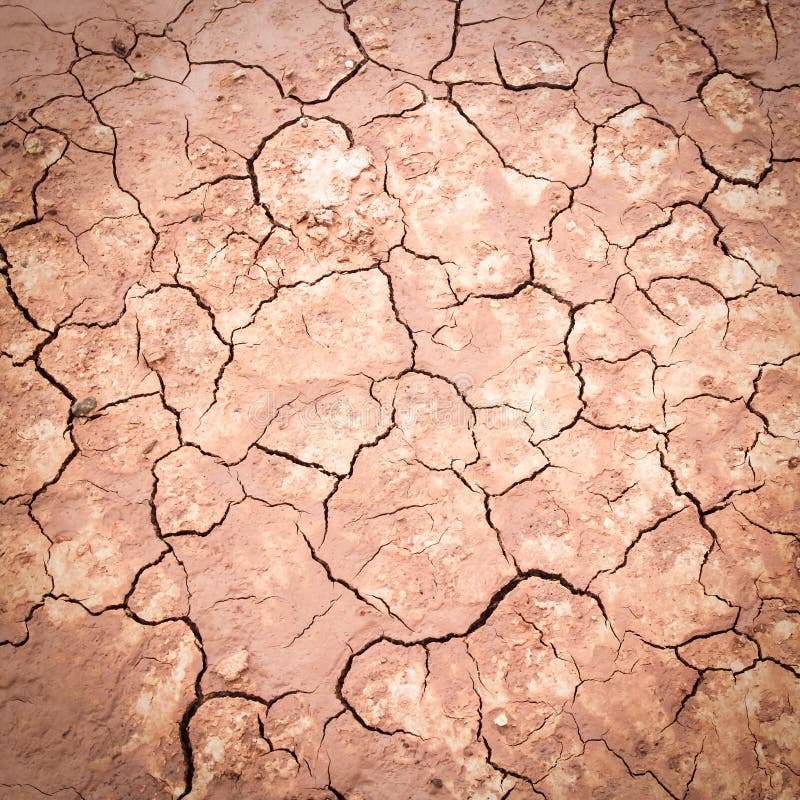 Dry cracked soil stock image. Image of dirt, desolation - 77374957