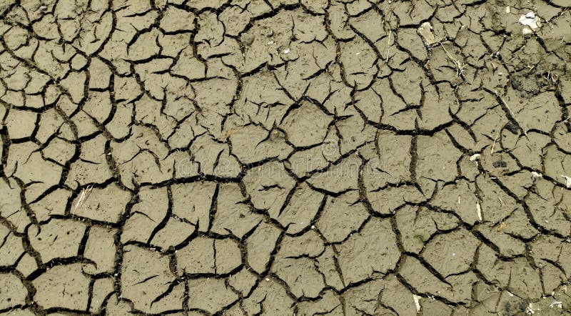 Dry Cracked Soil during Drought on Gray Soil. Stock Photo - Image of ...