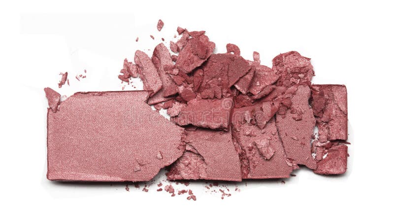Sample of Dry Blush Isolated on White Stock Photo - Image of matte ...