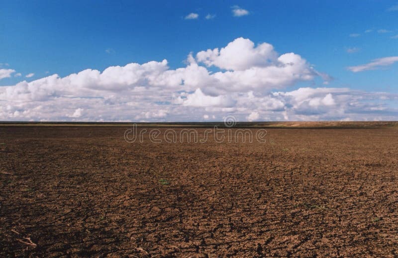 Dry Dam on a Rural Farm in Australia Stock Photo - Image of summer ...