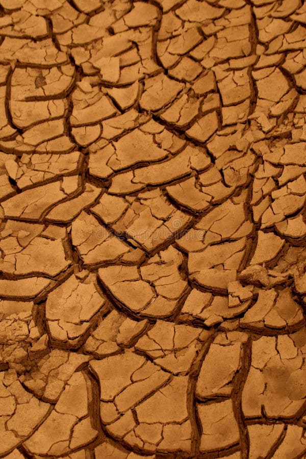 Dry Earth Riverbed, during Drought, in Early Morning Light. Global ...