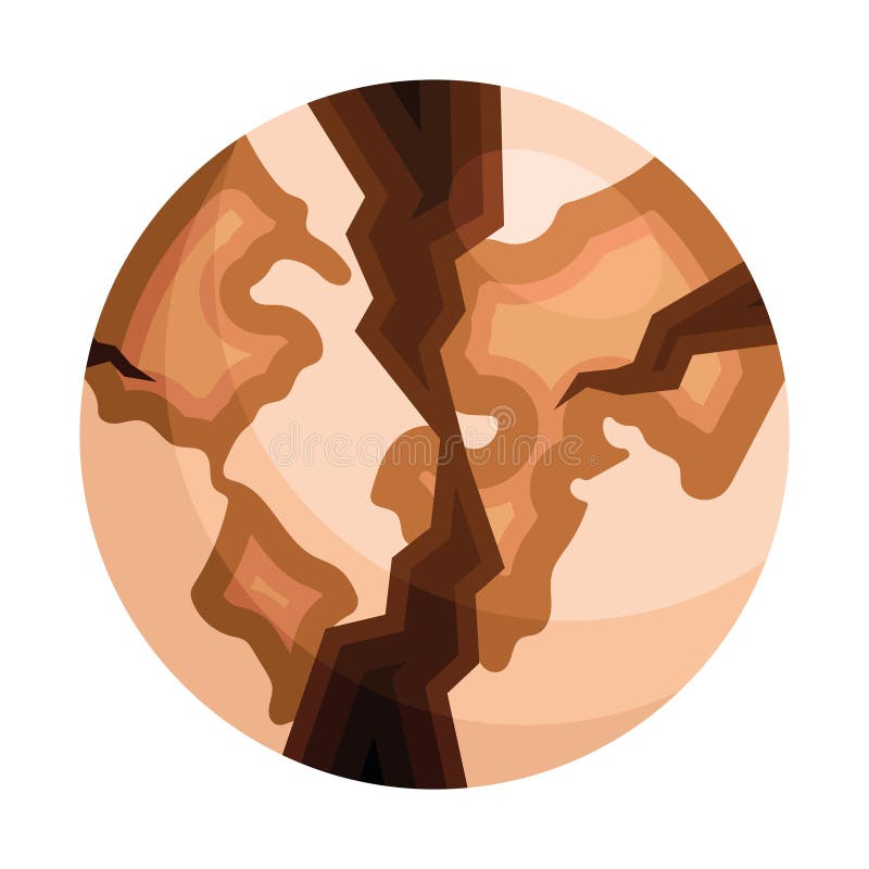 Dry Earth Suffering Global Warming Stock Illustration - Illustration of ...