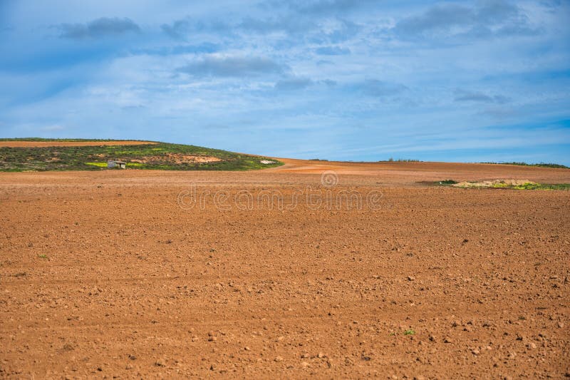 Dry Empty Field in the Country Stock Image - Image of country, empty ...