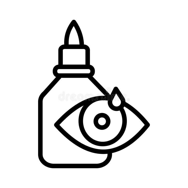 Dry Eye Isolated Vector Icon Which Can Easily Modify or Edit Stock ...