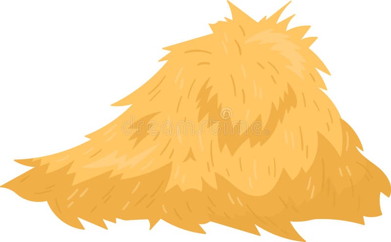 Dry Farm Haystack stock vector. Illustration of graphic - 285789157