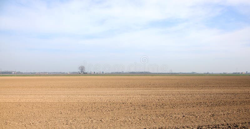 Dry Ground of the Plain during the Great Summer Drought Stock Photo ...