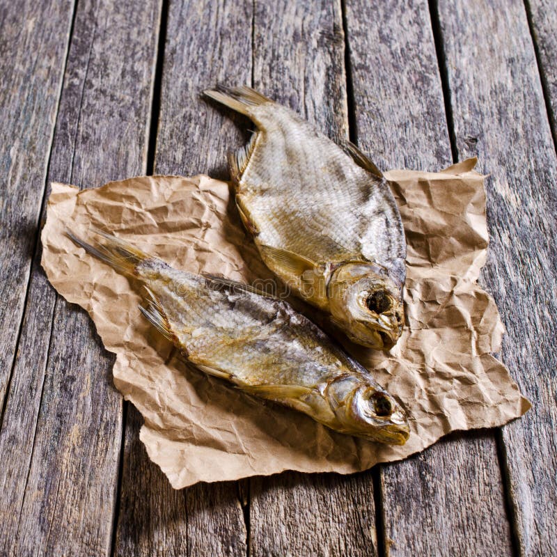 Dry fish bream stock photo. Image of plate, bream, close - 61764018