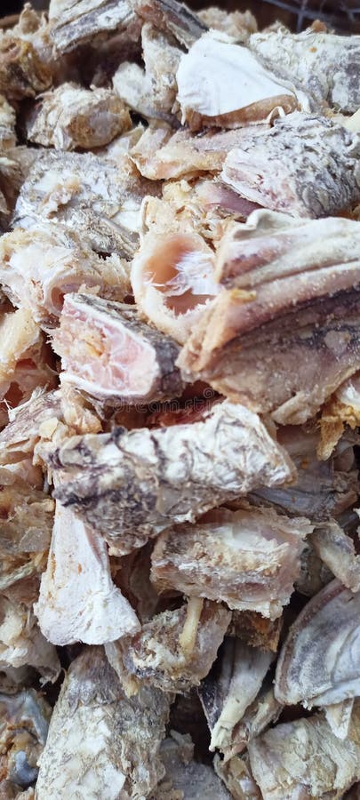 Dry fish small cutting stock photo. Image of cuisine - 259072894