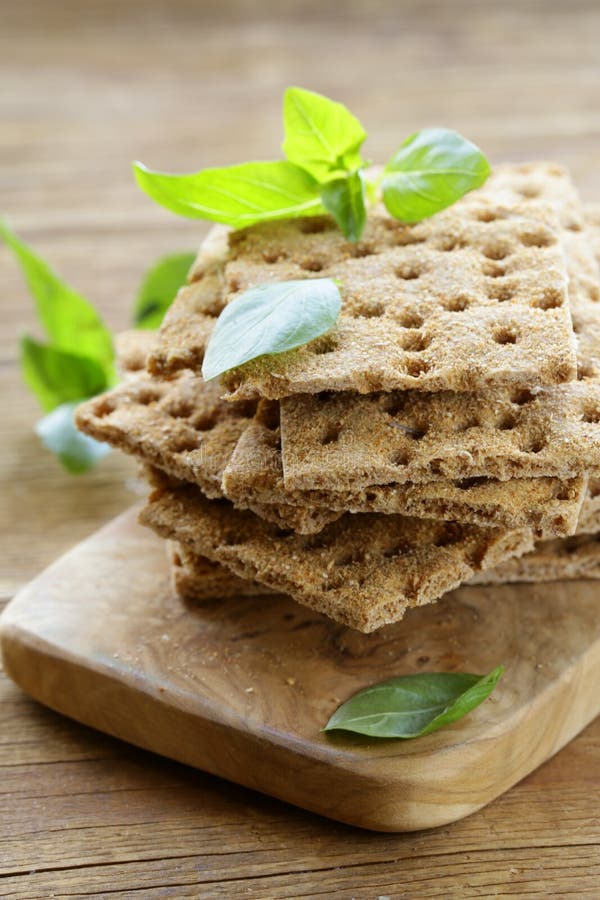 Dry Flat Bread Crisps with Herbs Stock Photo - Image of meal, sandwich ...