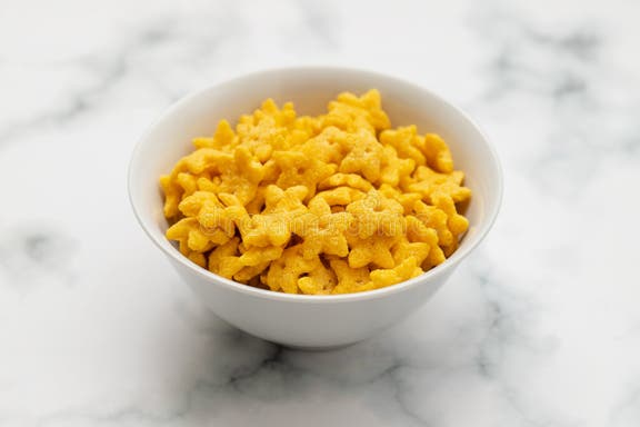 Dry Fresh Corn Stars in White Bowl on Ceramic Stock Image - Image of ...