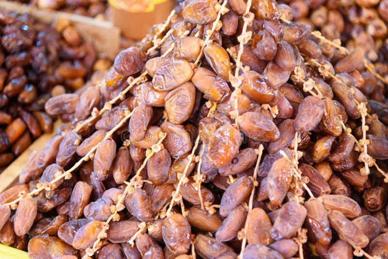 Dry Fruit Date on the Market in Morocco Stock Image - Image of snack ...
