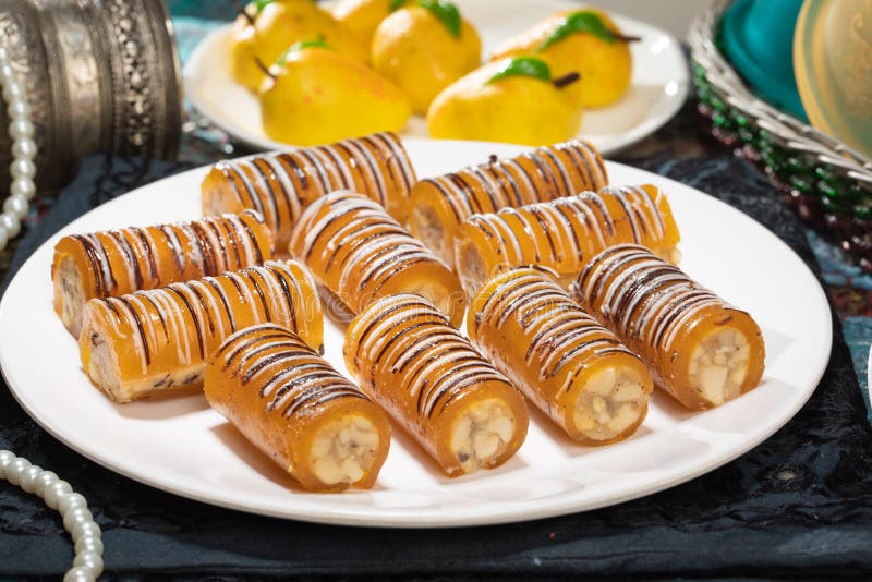 Dry Fruits Mango Roll stock photo. Image of meetha, celebrate - 197157686