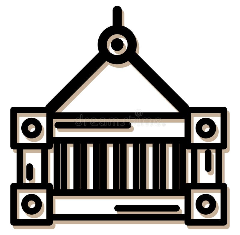 Dry General Purpose Shipping Freight Container - Icon Stock Vector ...