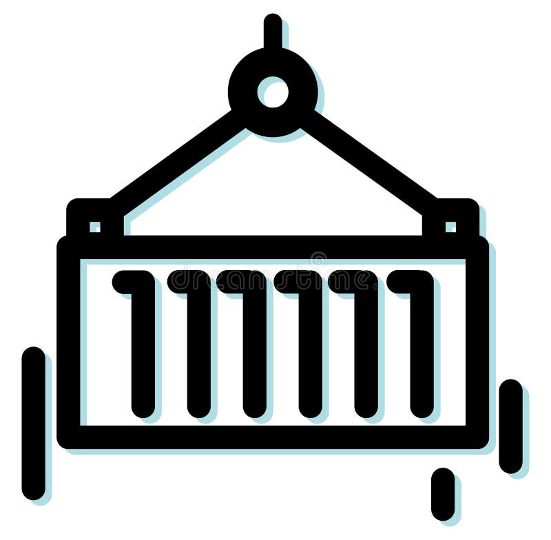 Dry General Purpose Shipping Freight Container - Icon Stock Vector ...