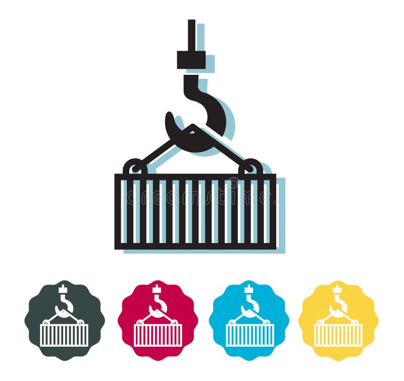 Dry General Purpose Shipping Freight Container - Icon Stock Vector ...