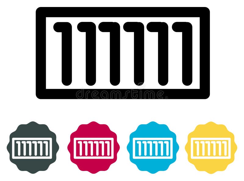 Dry General Purpose Shipping Freight Container - Icon Stock Vector ...