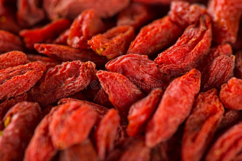 Dry Goji Berry Macro Photo. Stock Photo - Image of fruit, gojiberry ...