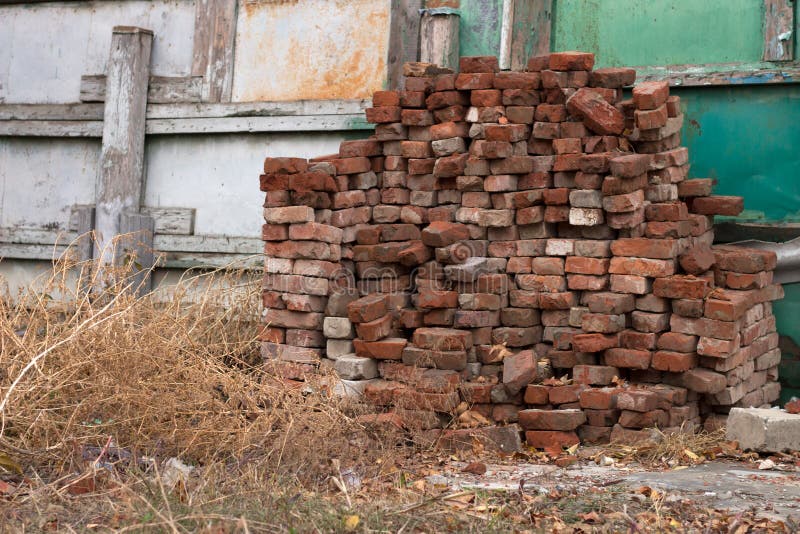 A pile of old bricks stock photo. Image of antique, stones - 103116396