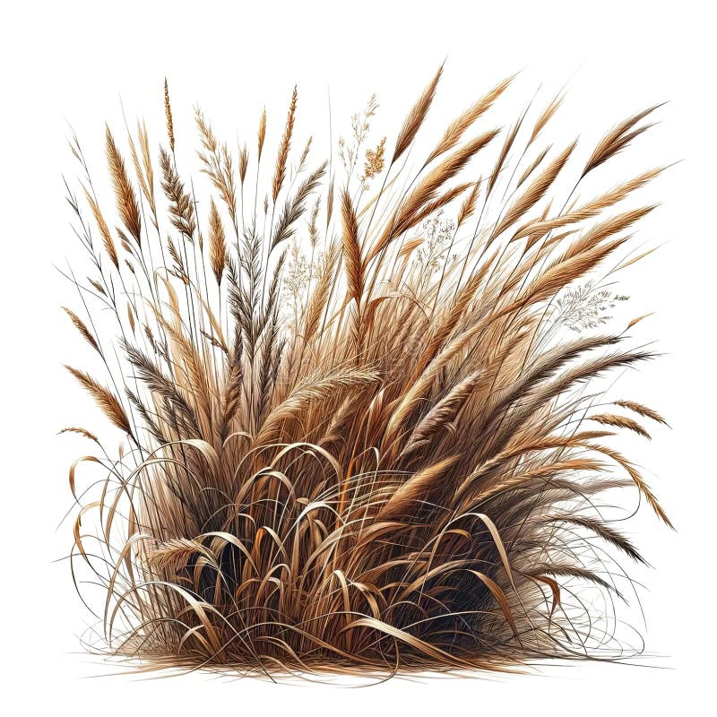 Dry Grass Overlays Transparent Background Stock Illustration ...