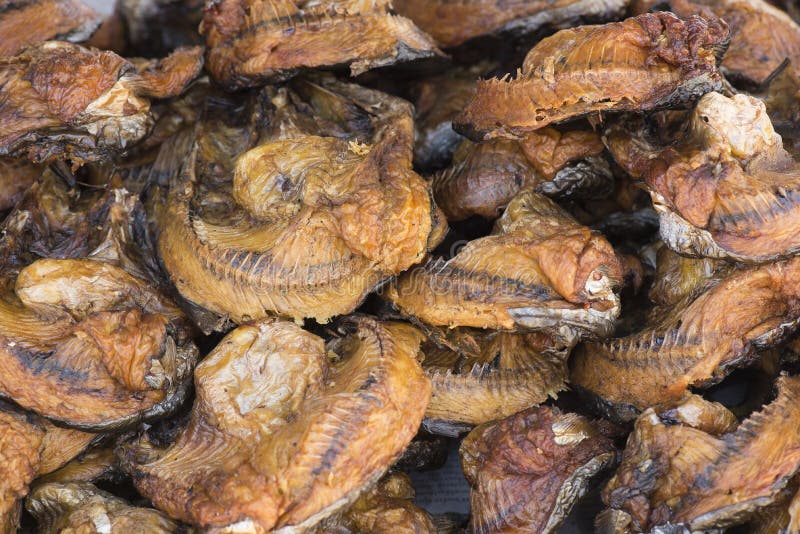 Dry Grilled Preserved Snakehead Fish. Stock Photo - Image of meat, diet ...