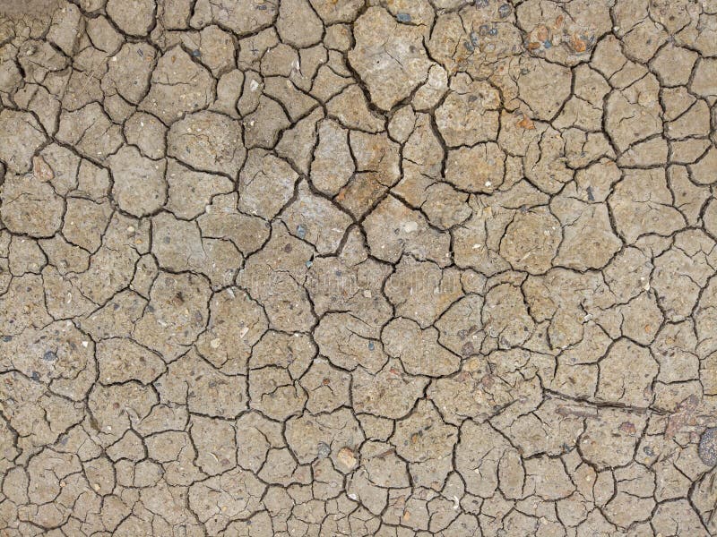 Dry Ground Background Texture because There is No Water and with Hot ...