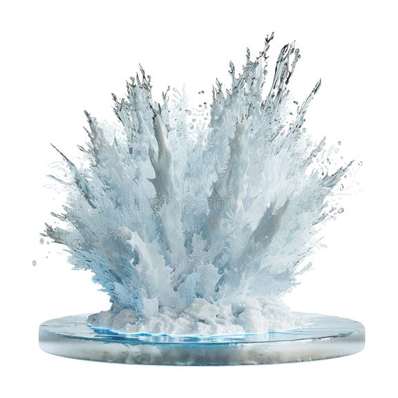 Dry Ice Explosion on Transparent Background - Ai Generated Stock ...