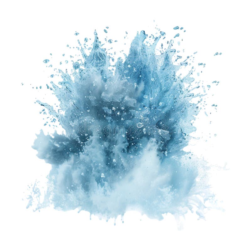 Dry Ice Explosion on Transparent Background - Ai Generated Stock ...