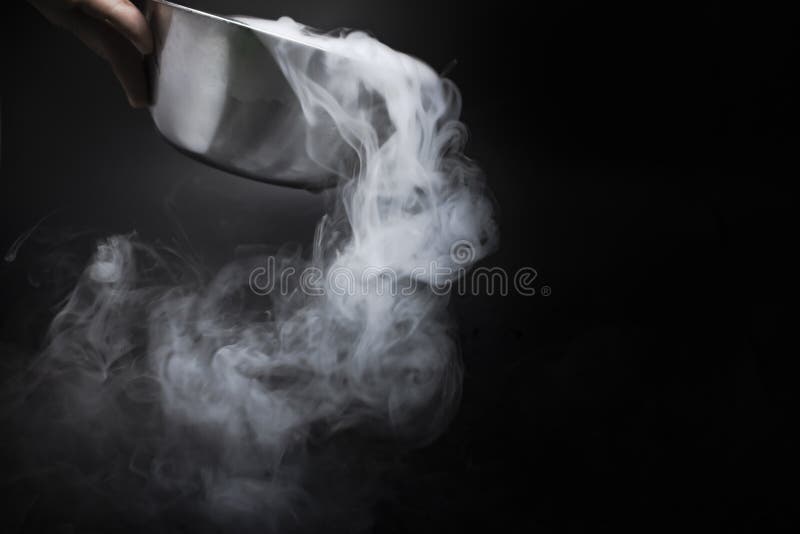 Dry ice smoke on cup stock image. Image of abstract - 162578069