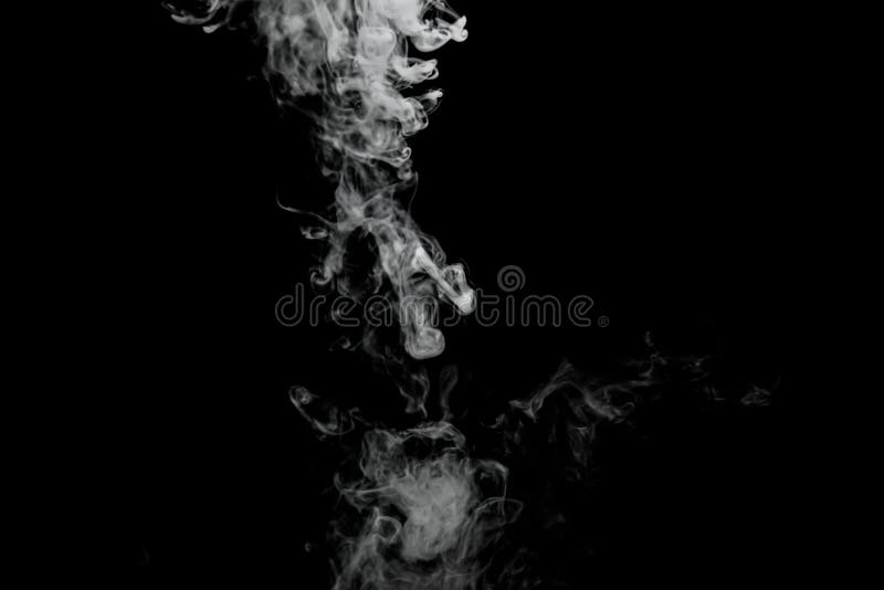 Dry Ice Smoke Floating in the Air, Black Background Stock Photo - Image ...