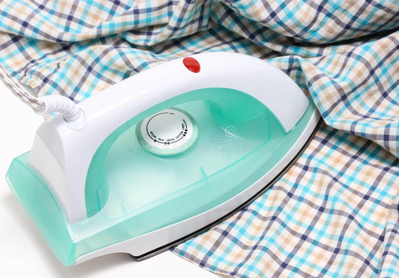 Dry Iron on Cloth Background Stock Photo - Image of cotton, background ...