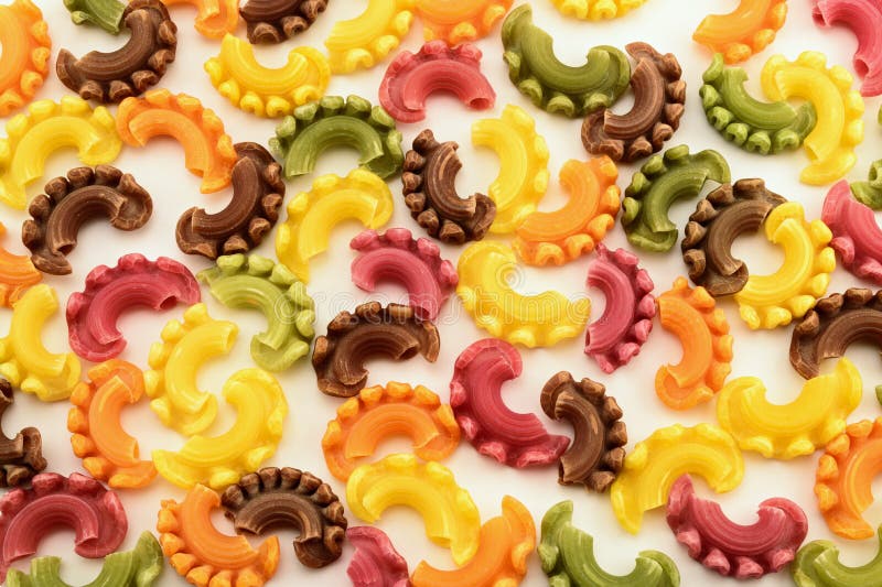Dry Italian Pasta in Five Colours Stock Photo - Image of italy ...