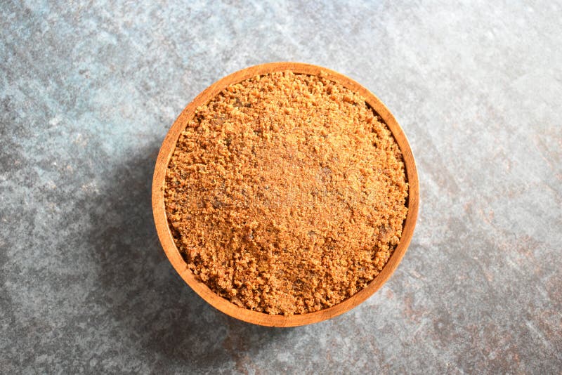 Dry jaggery powder stock photo. Image of cane, ayurvedic - 251544632