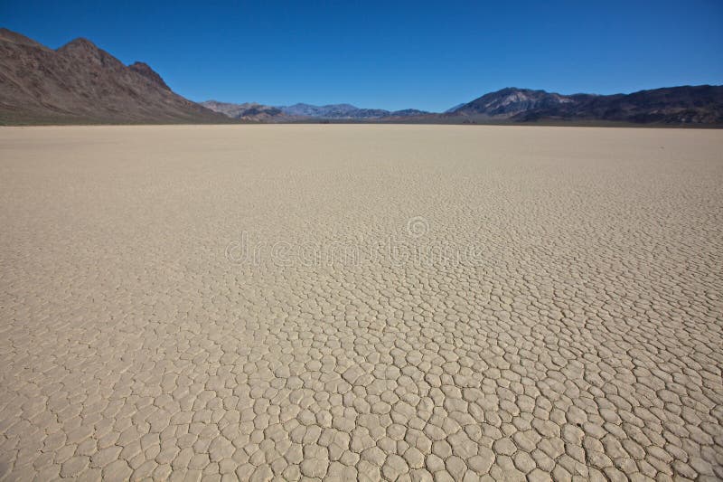 Dry Lake Bed Death Valley National Park Stock Photo - Image of ...