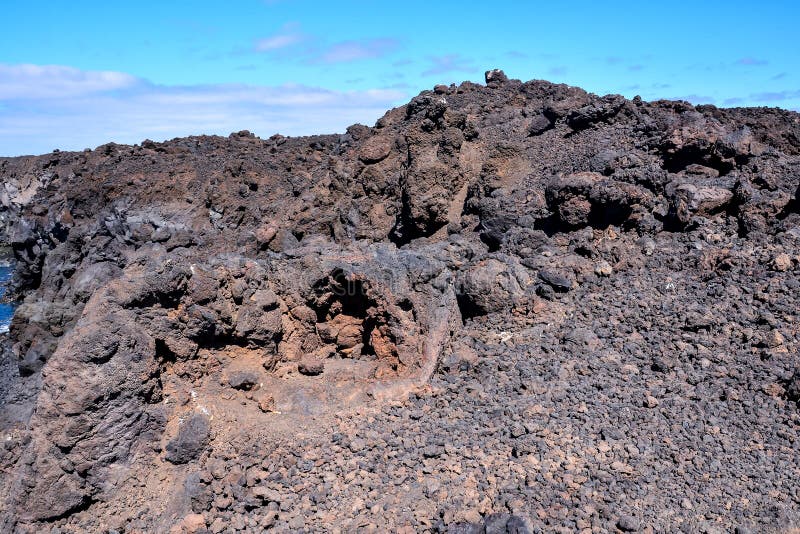 Dry Lava Basaltic Rock stock image. Image of natural - 119298347