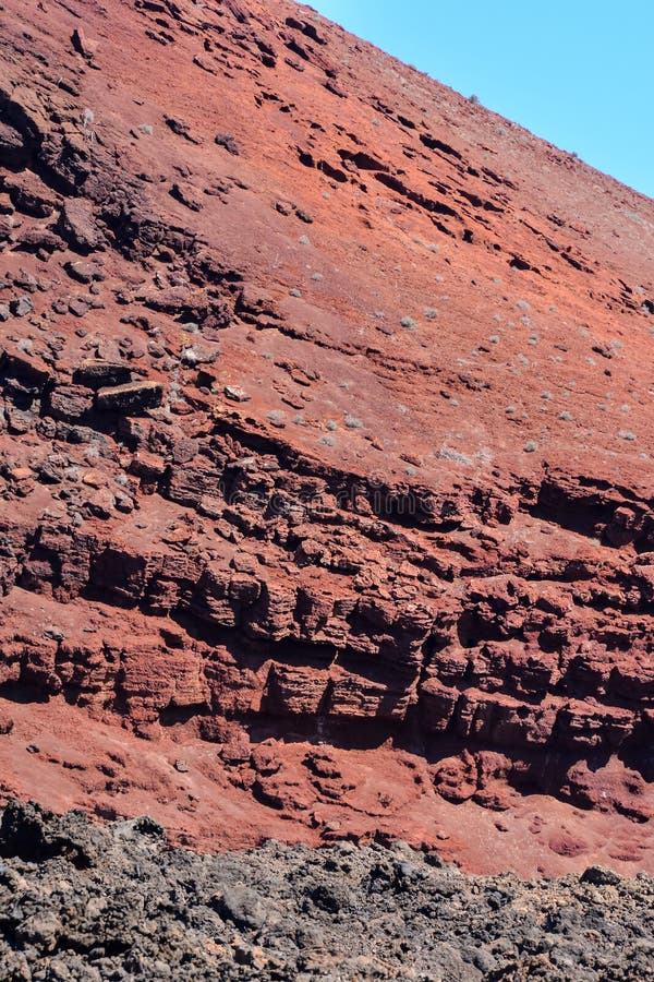 Dry Lava Basaltic Rock stock photo. Image of closeup - 130945916